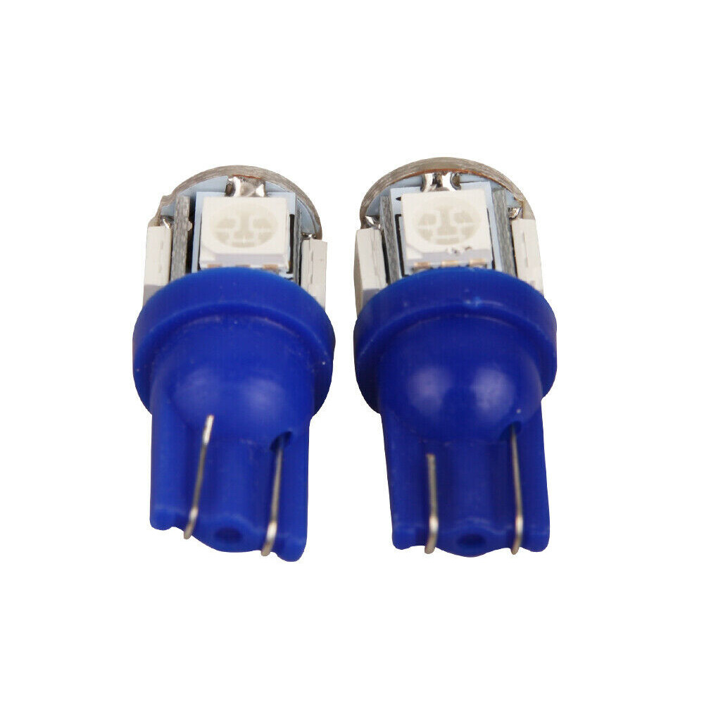 15 Pcs T10 LED W2W 5SMD Car Wedge Tail Parking Plate Light Bulb 12V ...