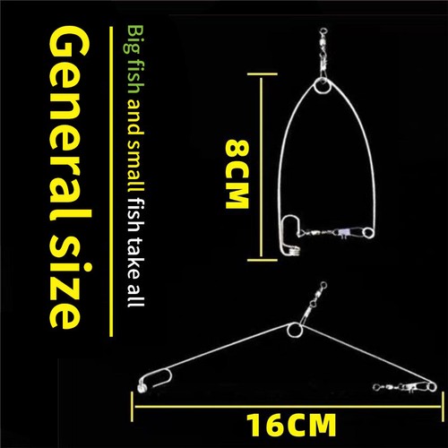 Automatic Fishing Hook Stainless Steel Spring Fishhook Bait Fishing ...