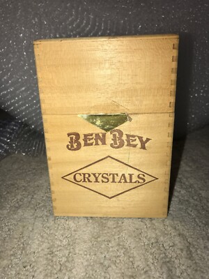 Ben Bey Crystals, Vintage Wood Cigar Box: 25 Cigars TP-4 | eBay