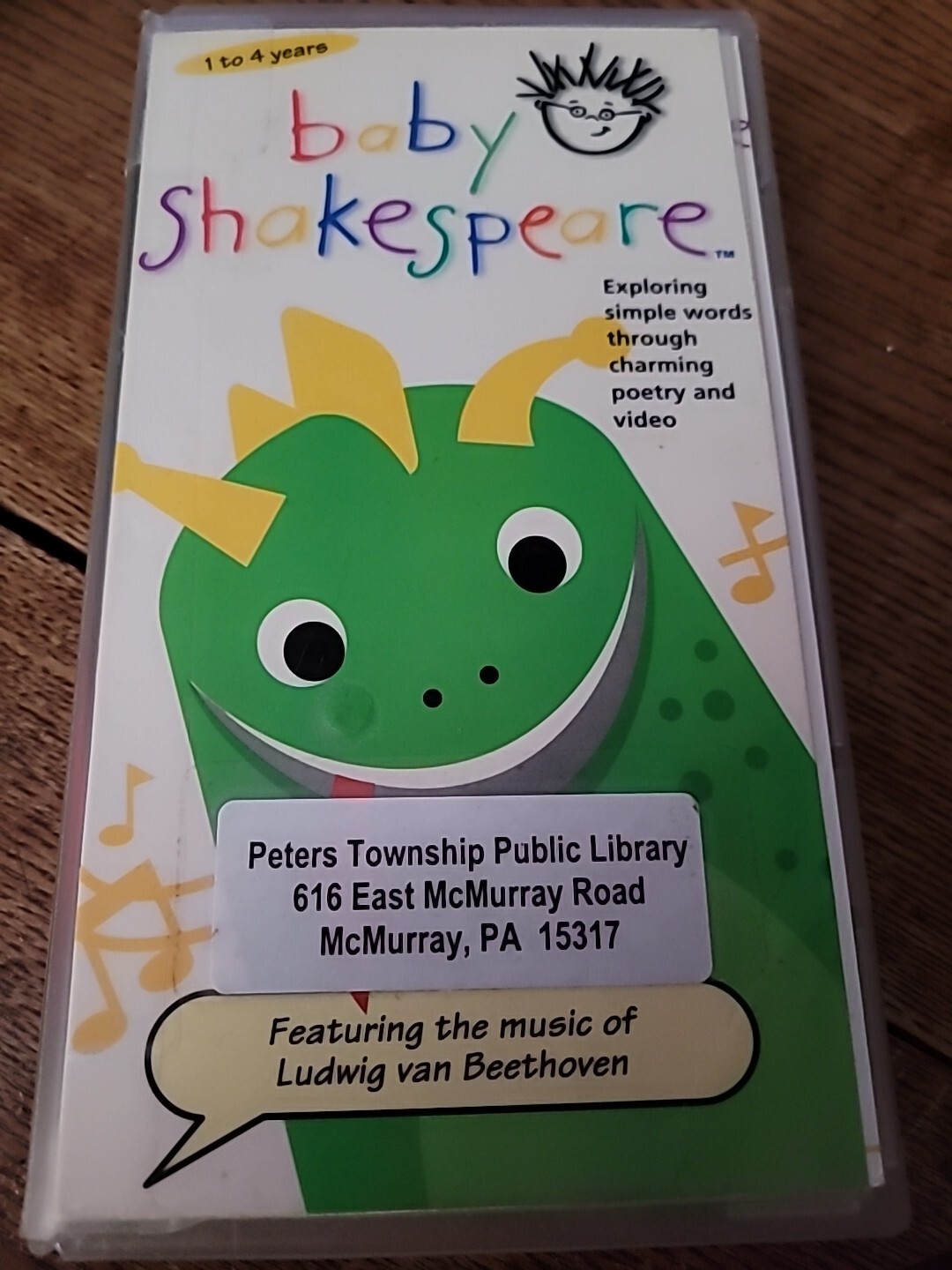 Baby Einstein Baby Shakespeare Exploring Vocabulary VHS 2000 ...