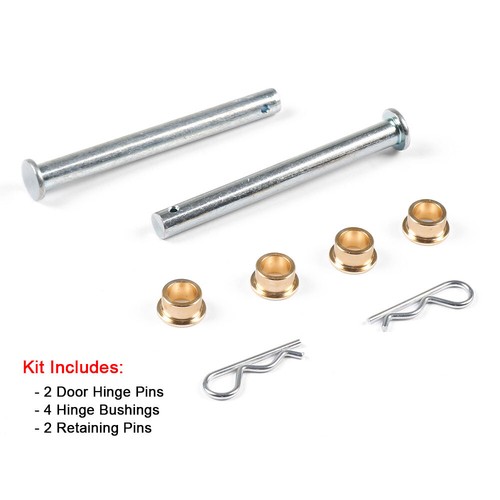 Door Hinge Pins Kit w/ Bushings Retaining Pins Fits For Ford Mustang ...