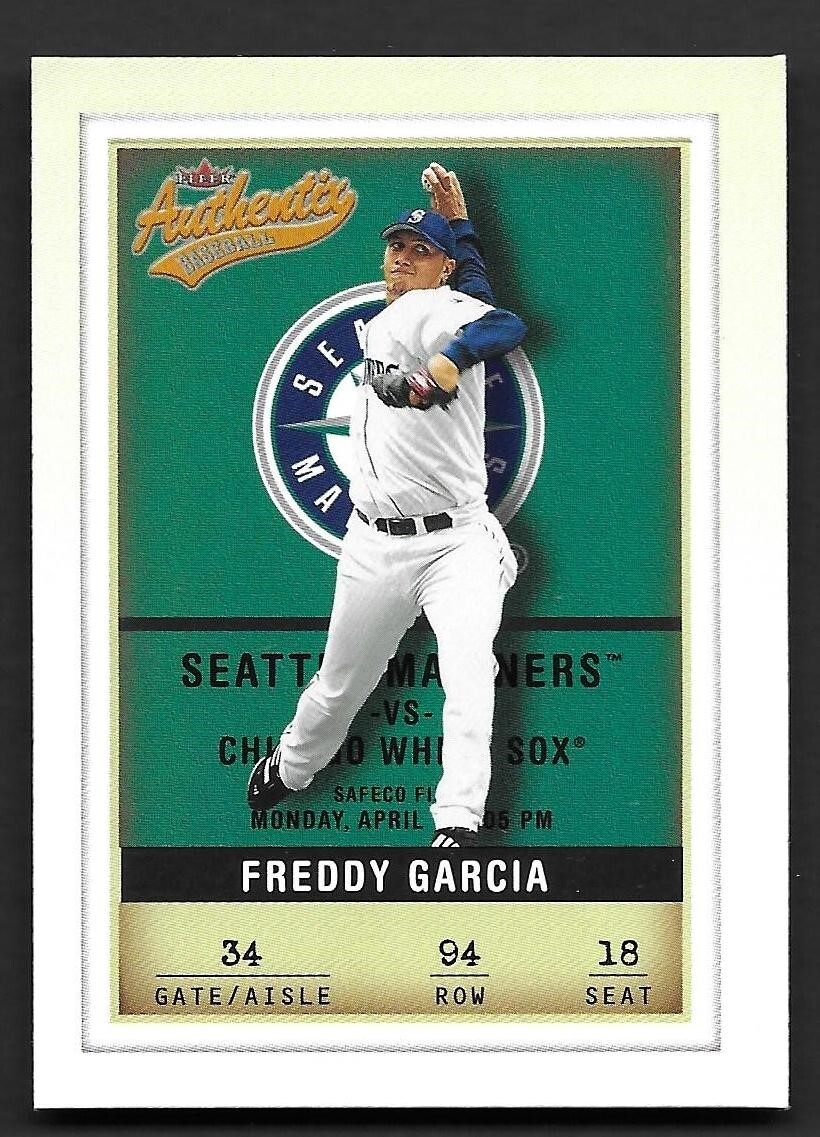 2002 Fleer Authentix #94 Freddy Garcia Seattle Mariners | eBay