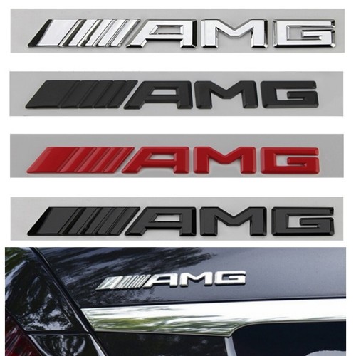 AMG LOGO Badge Emblem Sticker For Mercedes Benz A C E CLA GLA GLC GLA ...
