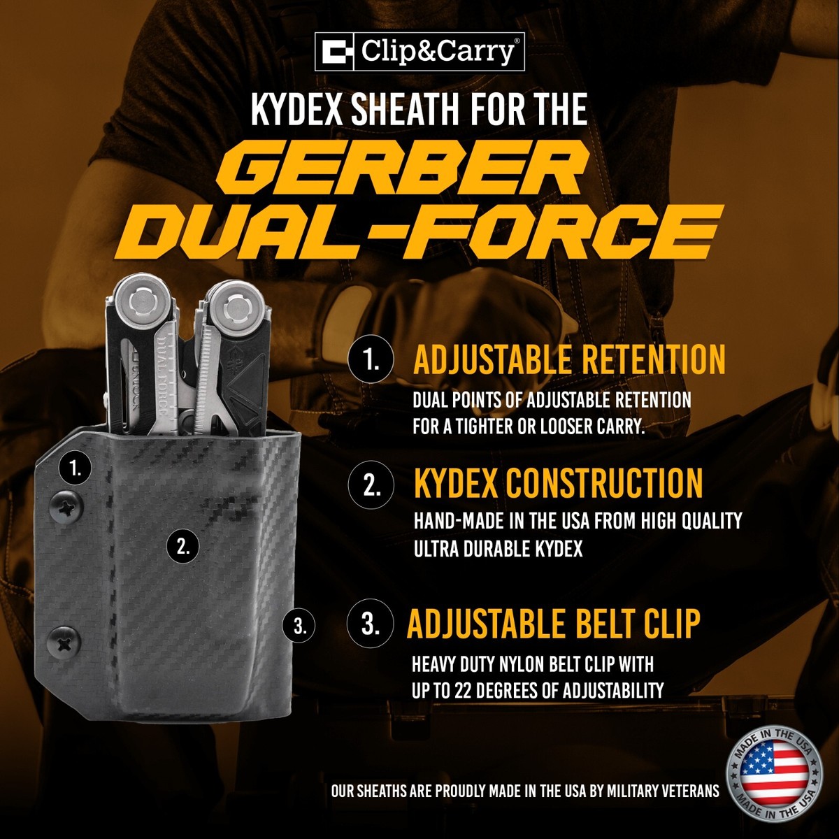 Multitool Holster Gerber Multitool Pouch Clip And Carry Kydex Sheath ...