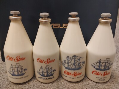 4 Vintage Old Spice Bottles | eBay