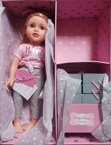 Design a Friend Designafriend Kristin Doll 18" Hair Stylist,Missing ...