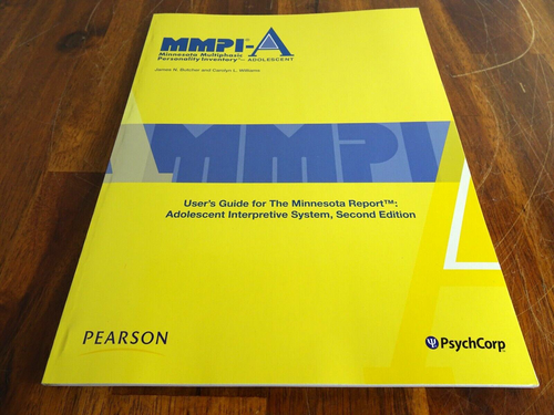 MMPI-A Adolescent Interpretive System User's Guide 2nd Ed Psychcorp ...