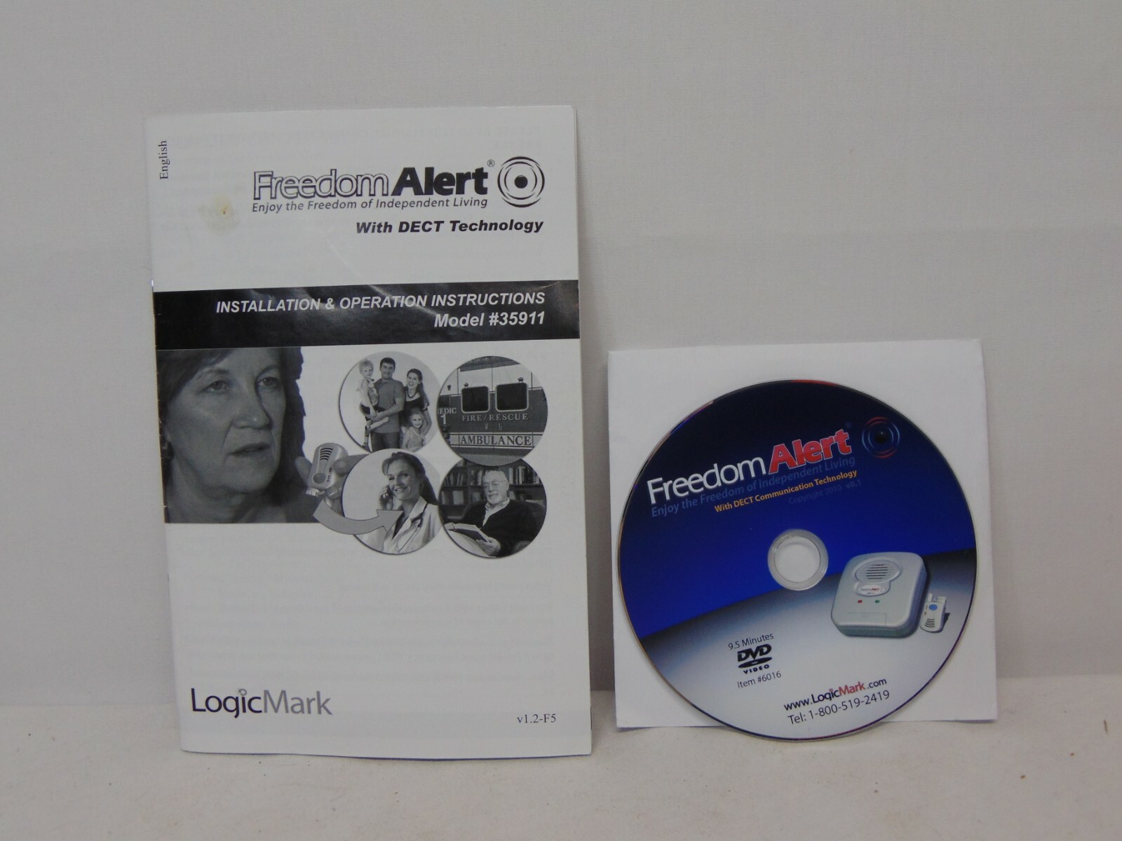 FREEDOM ALERT MODEL 35911 REPLACEMENT PART BASE UNIT TESTED-NO BATTERY ...