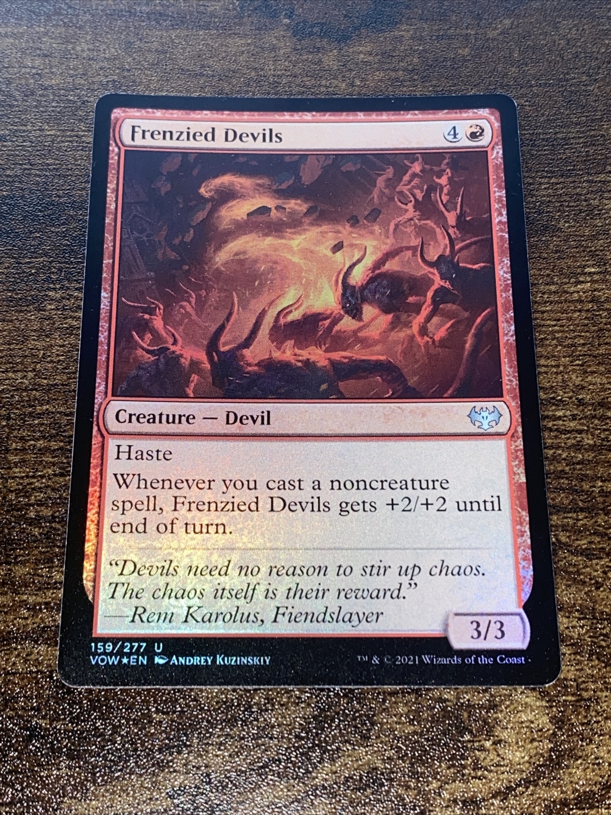 Frenzied Devils 159 Foil Innistrad Crimson Vow MTG Magic The Gathering ...