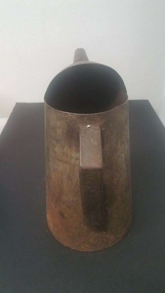Vintage Metal 1 Gallon Bulk Oil Can PITCHER Dispenser Pour Spout | eBay