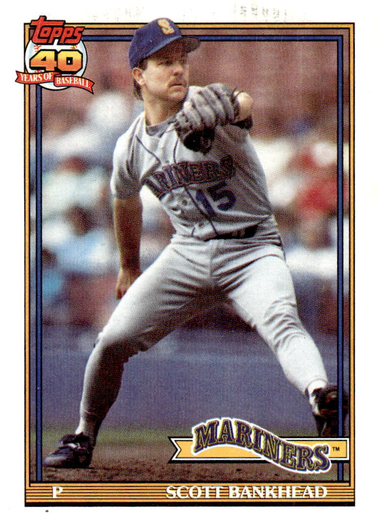 1991 Topps #436 Scott Bankhead - Seattle Mariners | eBay