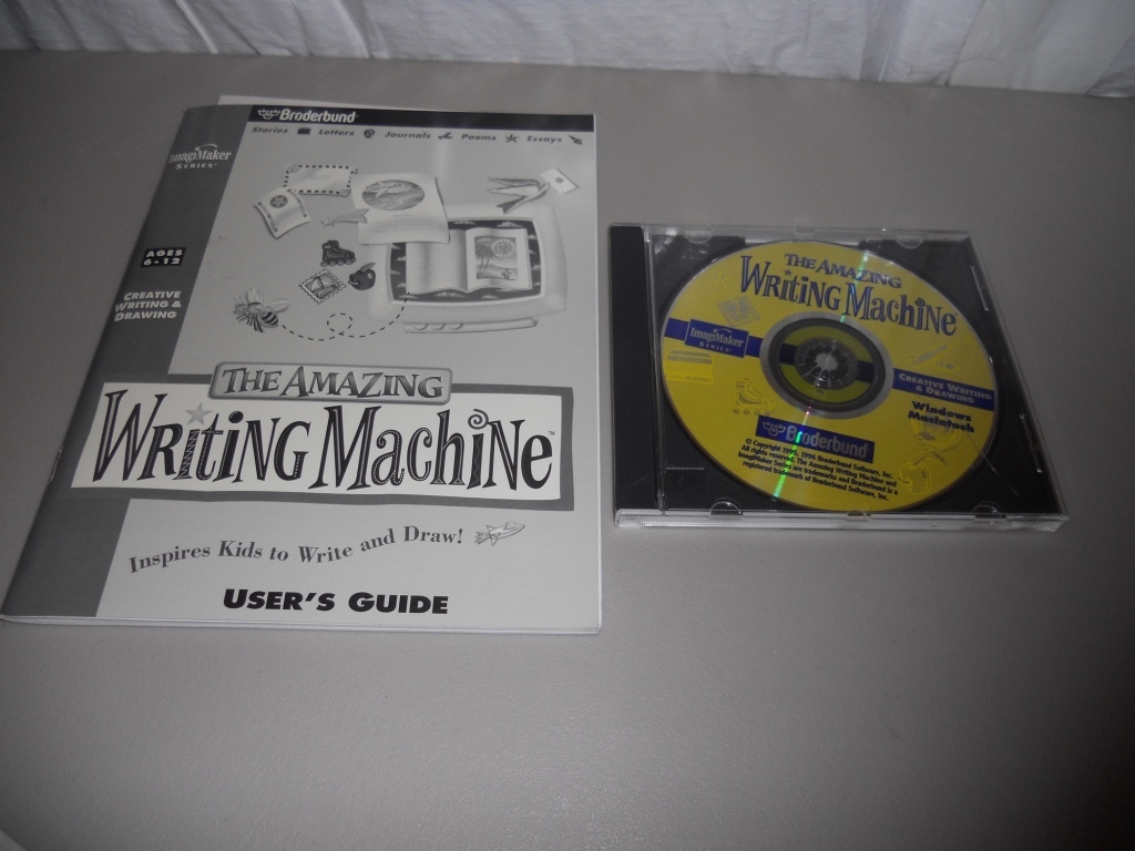 CD The Amazing Writing Machine ImagiMaker Broderbund Creative writing ...