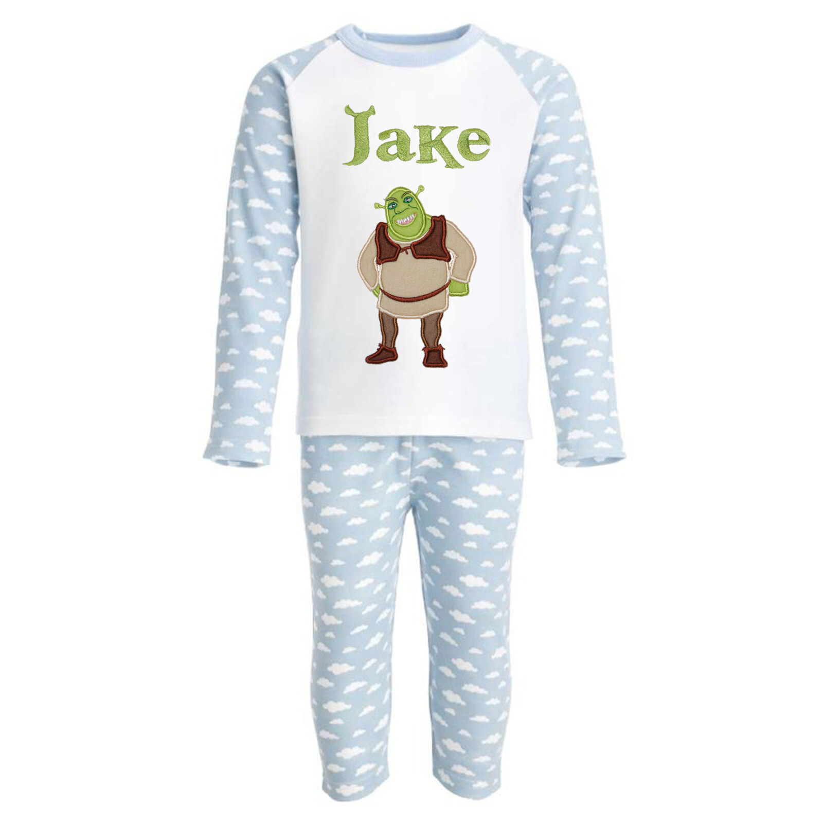 Shrek Personalised Pyjamas with embroidered name - 8 Styles available ...