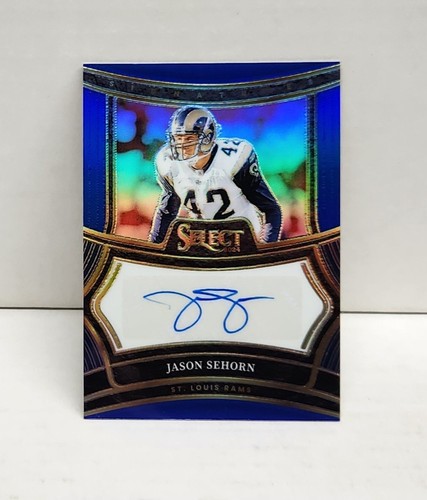 JASON SEHORN 2024 Select BLUE PRIZM ~ Rams AUTO #'d /149 | eBay