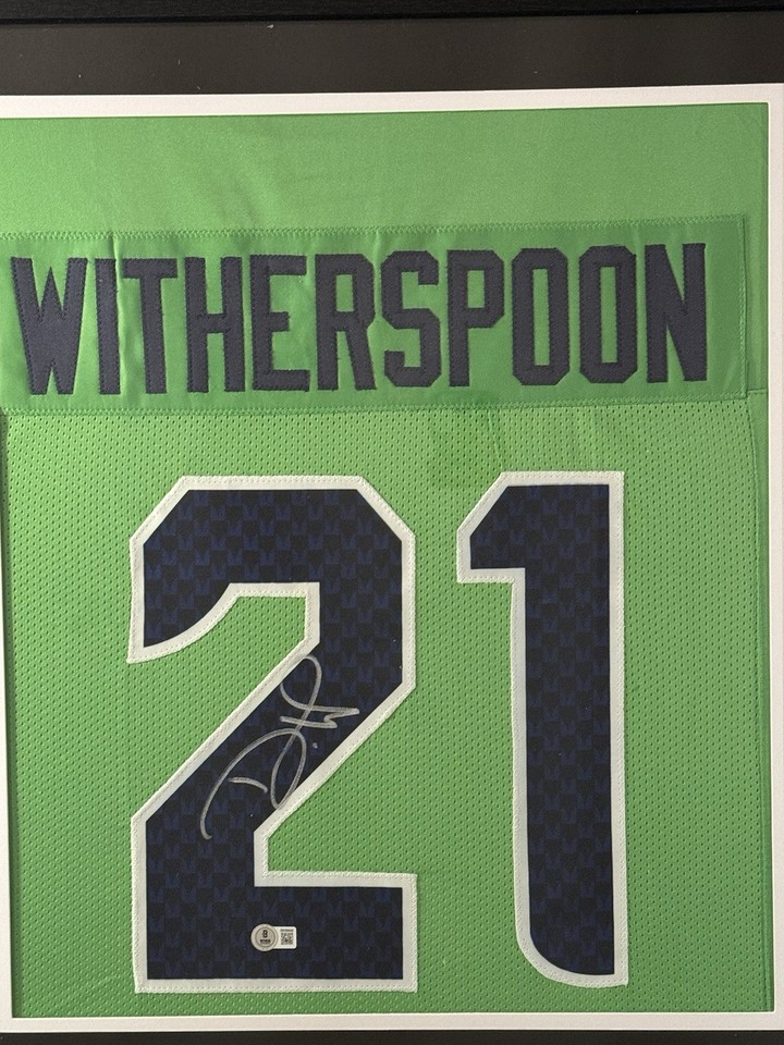 Devon Witherspoon Signed Jersey Framed W/ Beckett COA Seattle Seahawks ...