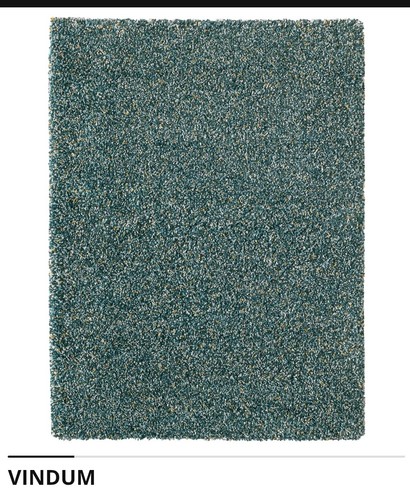 IKEA Vindum Large High Pile Rug Blue/Green, 200x270 Cm | eBay UK