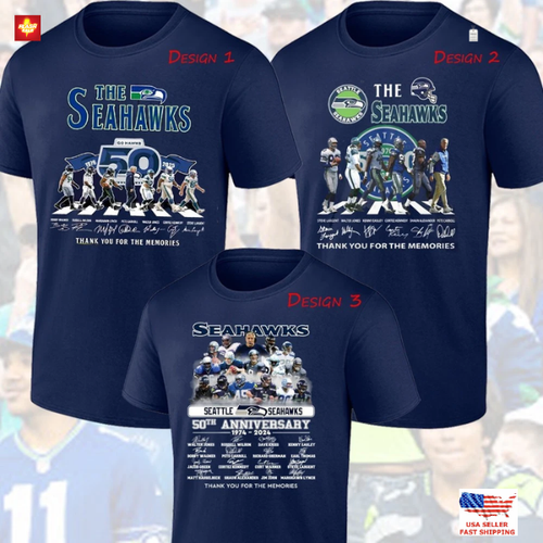 2025 Seattle Seahawks 50th Anniversary Thank You For The Memories ...