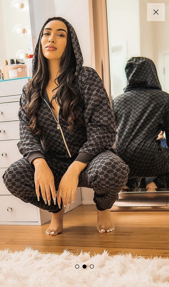 SAVAGE x Fenty Forever Hooded Black Caviar Monogram Rose Gold Ones Size ...