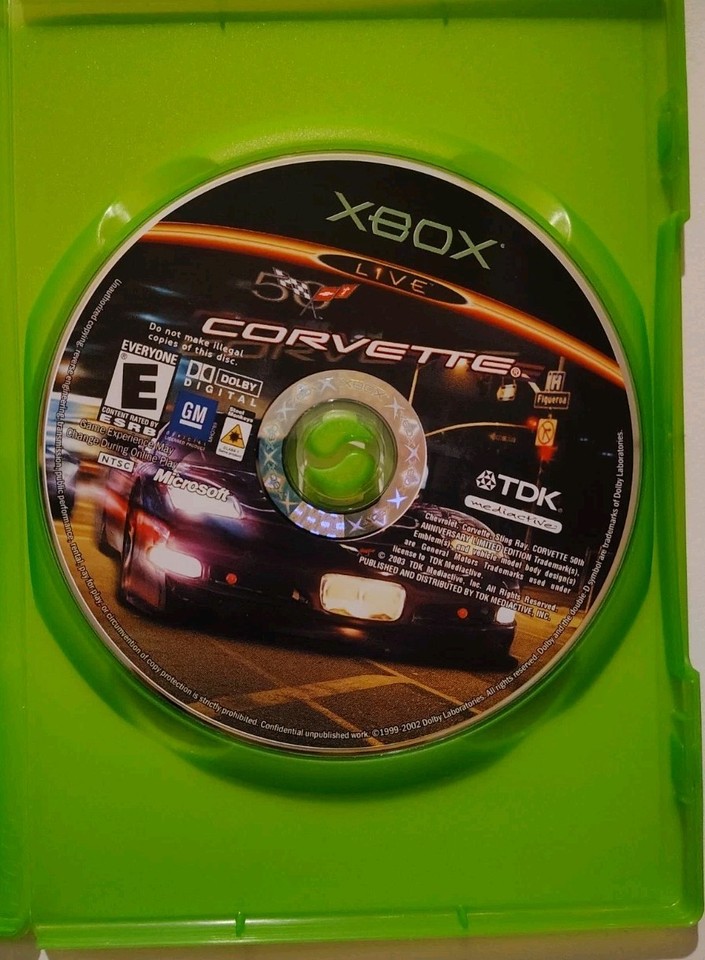 Corvette (Microsoft Xbox, 2004) Complete | eBay