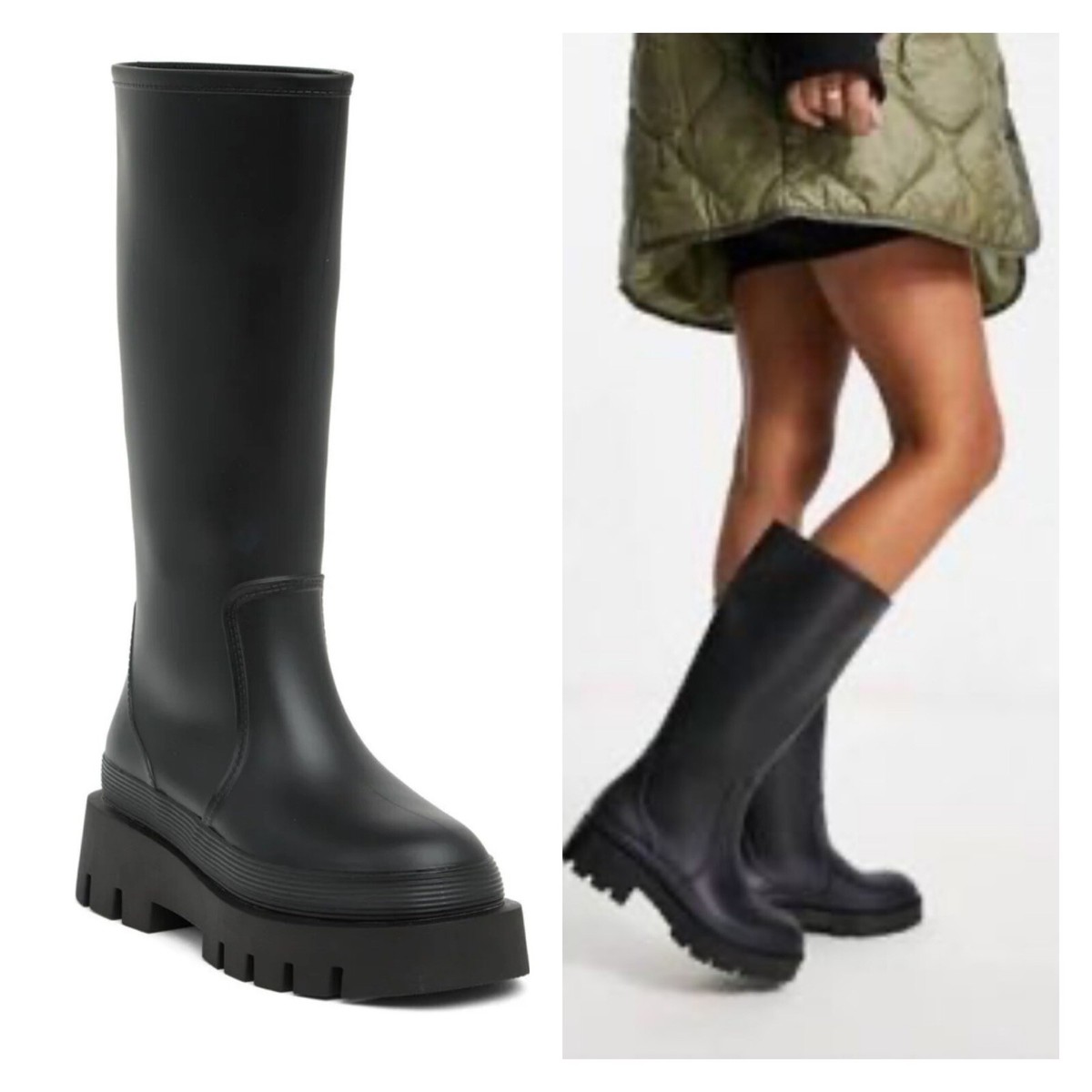 Jeffrey Campbell Womens Size 10M Ilya Waterproof Knee High Jeffrey Campbell Womens Size 10M Ilya Waterproof Knee High