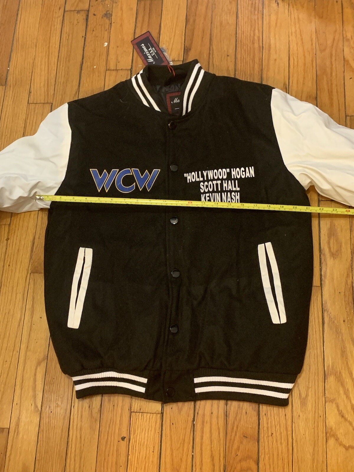 Vintage Rare NWO New World Order Hogan Nash Hall WCW Varsity Jacket ...