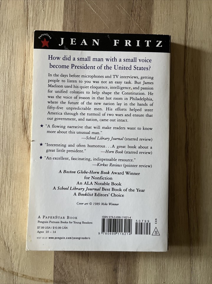 “The Great Little Madison” By Jean Fritz 9780698116214| eBay