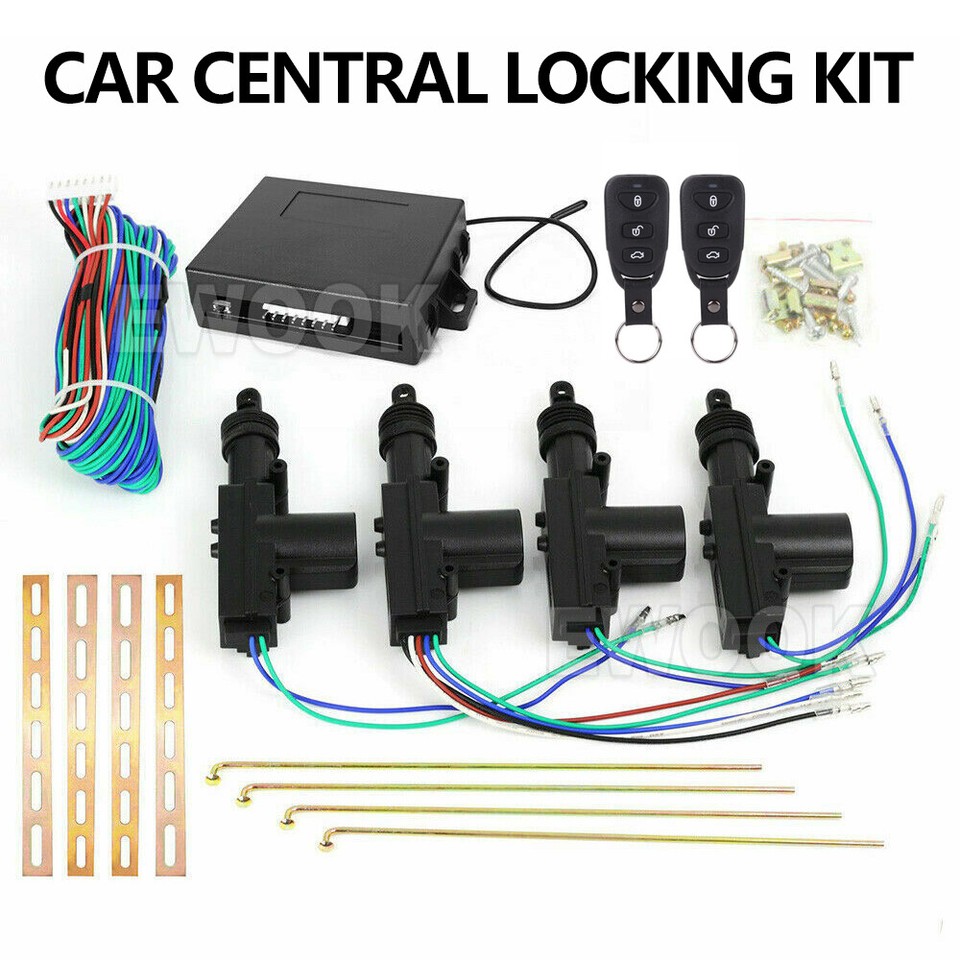 Auto Car Remote Central Locking kit 2 4 Door Key Control Keyless ...