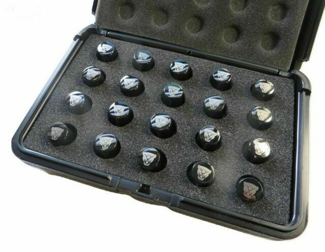 Jaguar XF XK F-type XE Genuine Black Growler Wheel Nut Set - Pack of 20 ...