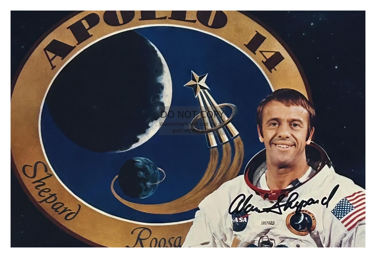 ALAN SHEPARD APOLLO 14 NASA ASTRONAUT AUTOGRAPHED 4X6 PHOTO | eBay