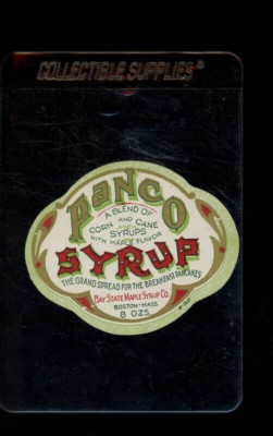 Panco Syrup Bay State Maple Syrup Label | eBay