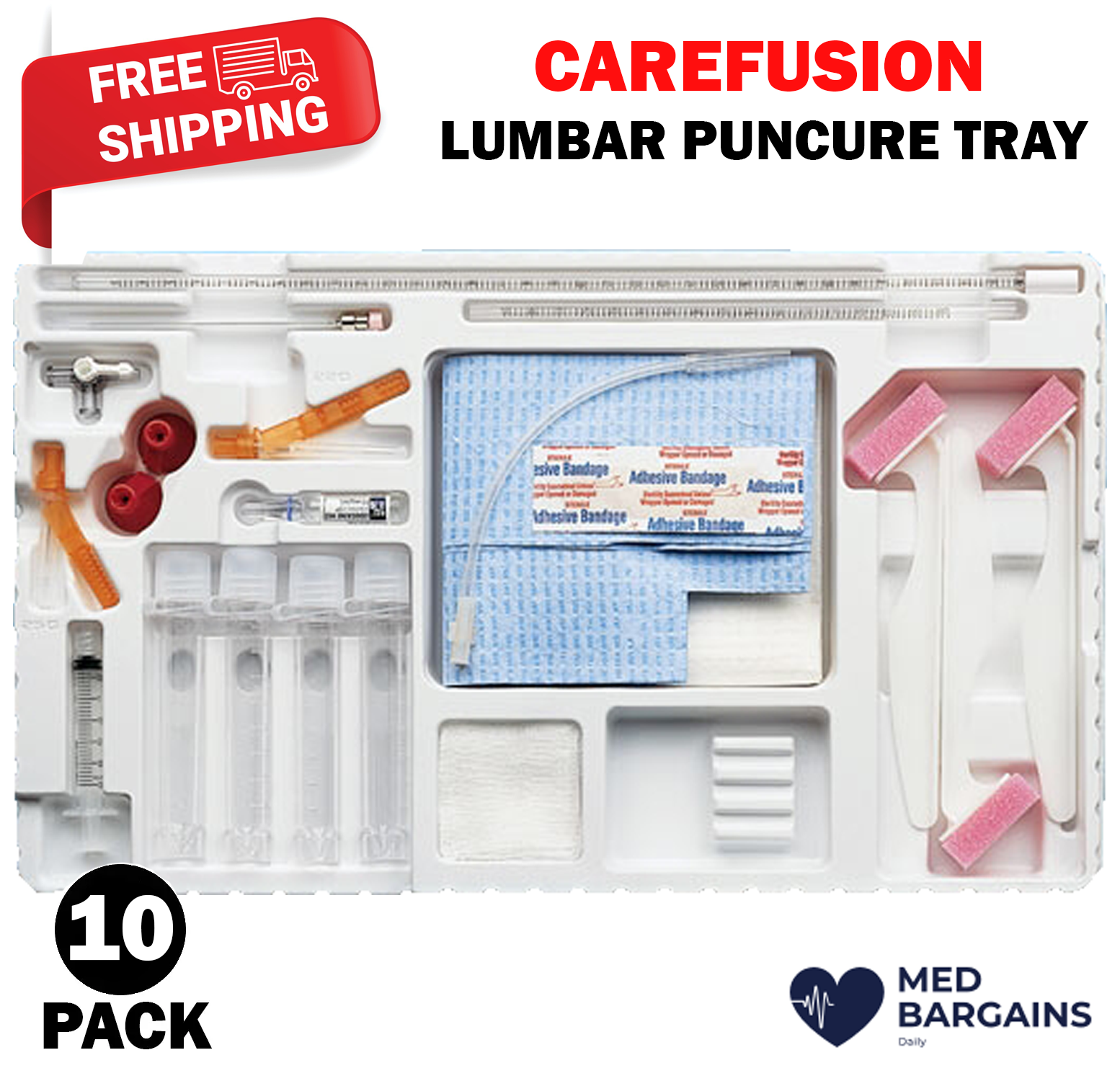 CareFusion 4304C Pediatric / Infant Lumbar Puncture Tray 21G X 2.5 ...