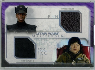 2020 Topps Star Wars MASTERWORK FINN/ROSE TICO DUAL COSTUME CARD /25 | eBay