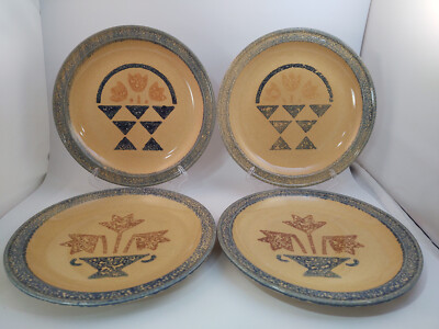 Set of 4 Pfaltzgraff America 10 1/4" Dinner Plates - USA - Basket ...