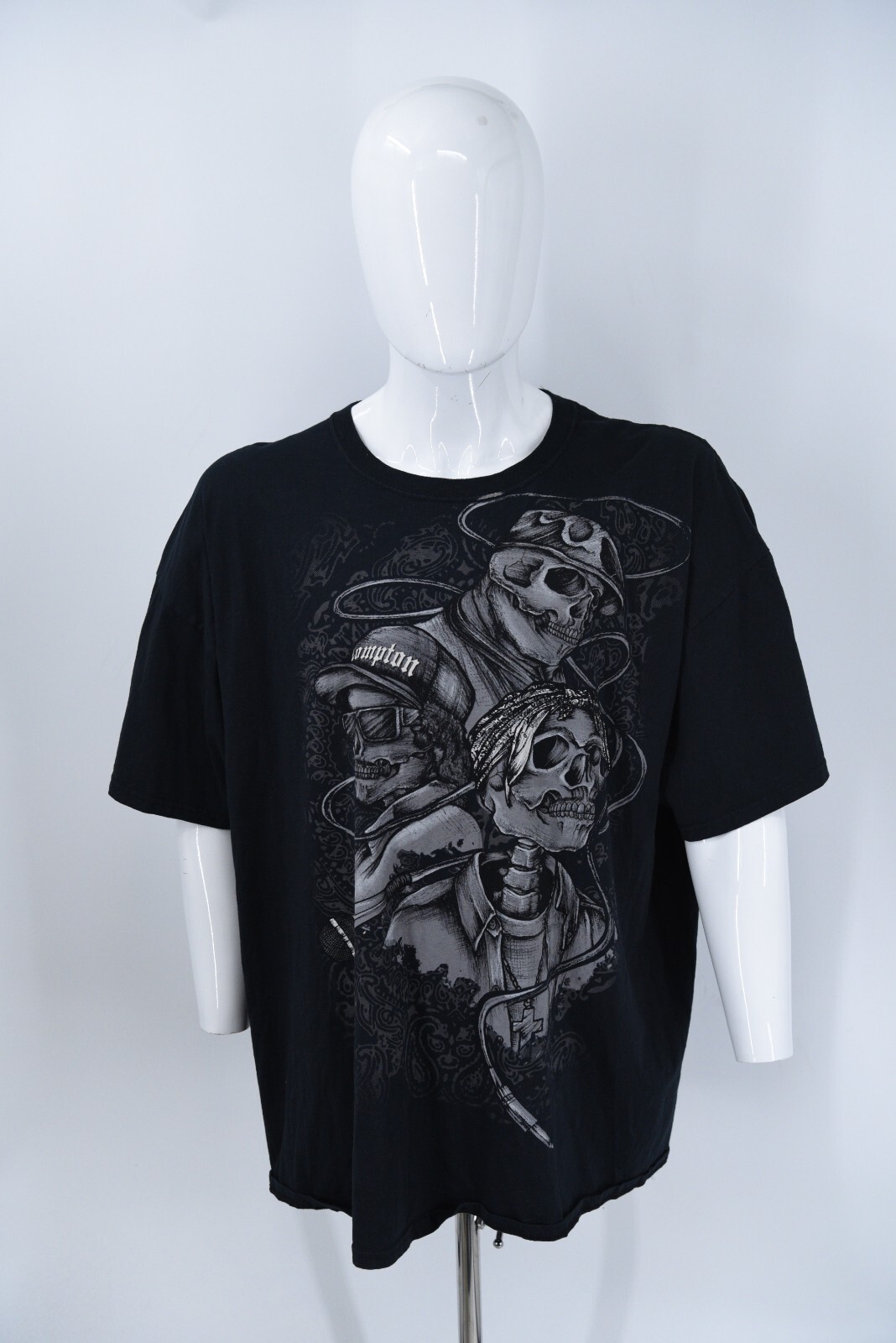 Tupac Eazy-E Biggie Skeletons Black T-Shirt Mens 3XL … - Gem