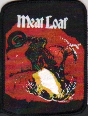 MEAT LOAF vintage printed patch, heavy metal, biker, rock, Bat Out of ...