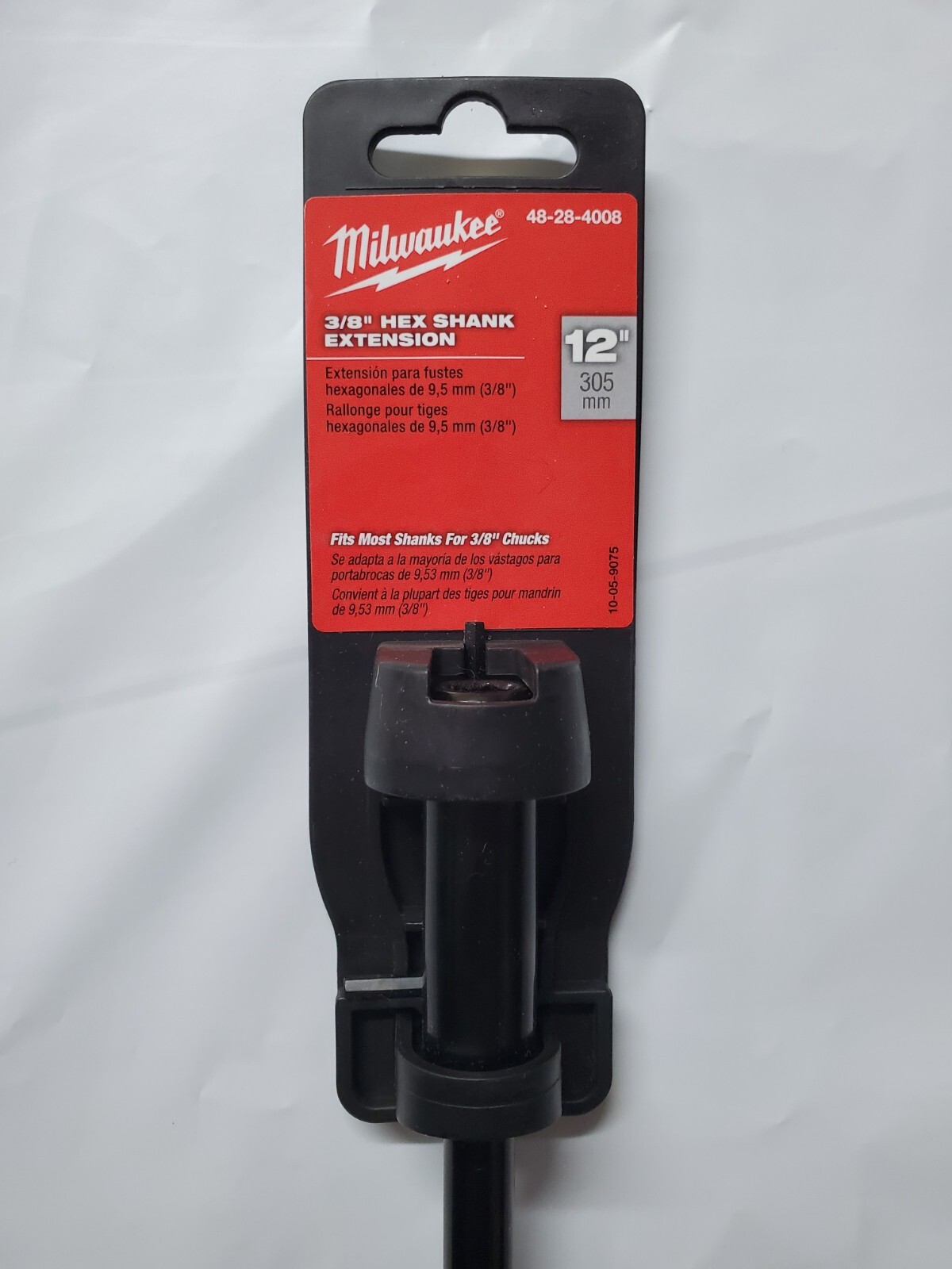 Milwaukee 3/8" Hex Drill Bit 12" Extension for Arbors & Hex Drills, 48 ...