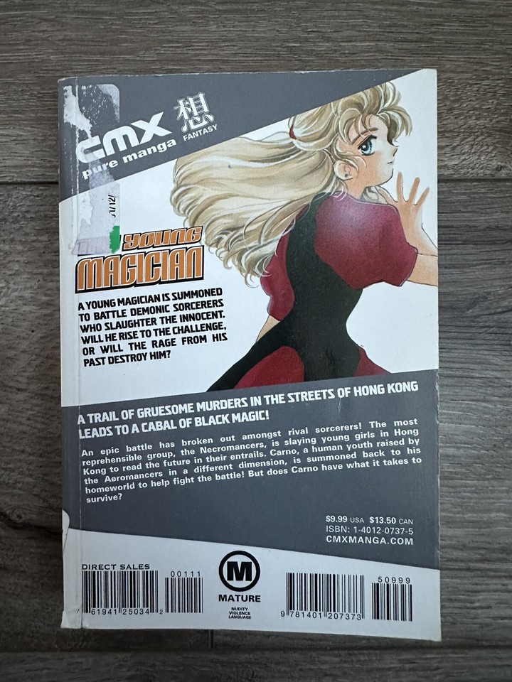 The Young Magicians Vol 1 Graphic Novel CMX Wildstorm Manga 2005 Narushima Yuri | eBay