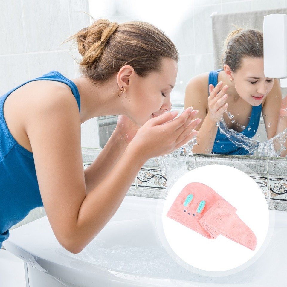 Lovely Hair Drying Hat Absorbent Hair Drying Towel Cartoon Bathing Hat ...