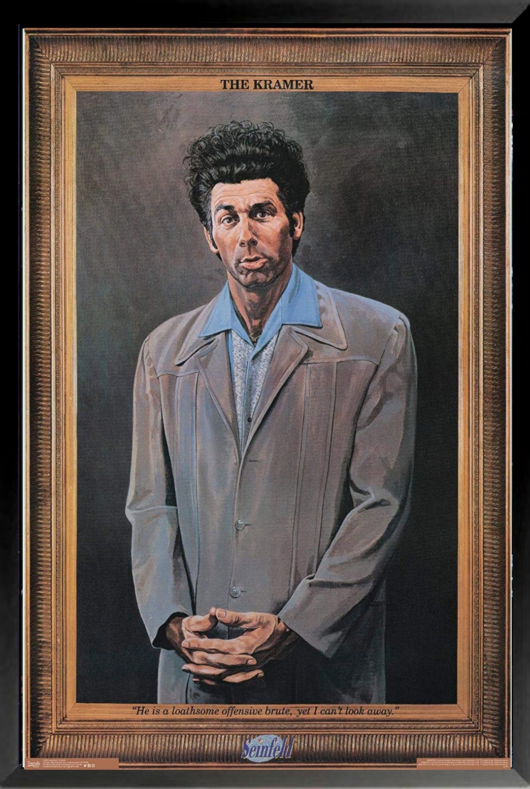 Cosmo Kramer Portrait - Seinfeld TV Show Framed Painting Print | eBay