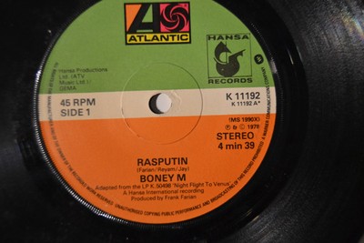 Boney M. - Rasputin - UK 7" Vinyl - 1978 - Atlantic, Hansa Records | eBay