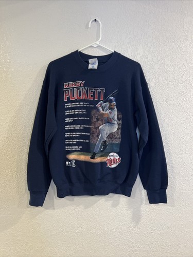Vintage Kirby Puckett Minnesota Twins Sweatshirt Men Medium Blue 90s MLB | eBay