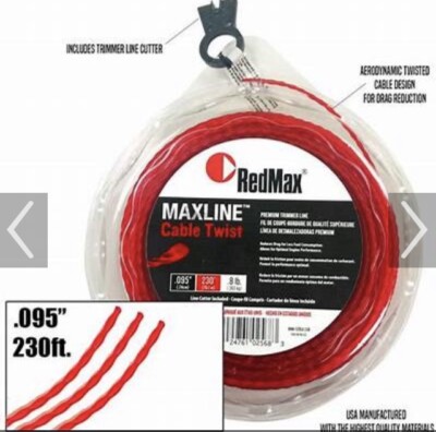 Redmax Max Twist 1 Lb .095 Trimmer Line AUTH REDMAX DEALER Echo Stihl ...