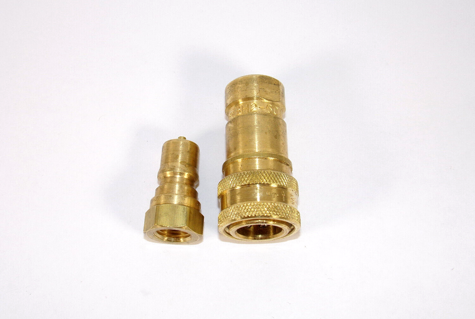 Parker Hydraulic Quick Connect BH2-60 Coupling with BH2-61 Nipple 1/4 ...