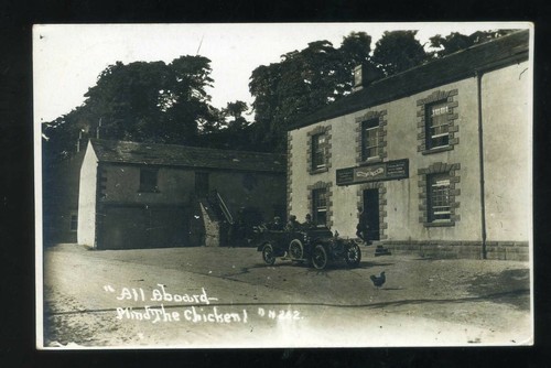 SNAKE PASS Derbyshire The Inn with CAR Outside - 'Mind the Chicken ' RP ...