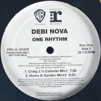 DEBI NOVA "ONE RHYTHM" 2004 2X 12" VINYL PROMO 6 MIXES ~RARE~ HTF ...
