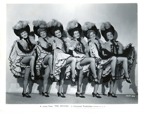 Vintage 8x10- 2- Photos The Spoilers 1942 Chorus Girl Line Dance Hall ...