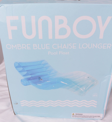 Funboy Chaise Lounger Pool Float - Blue ombre | eBay