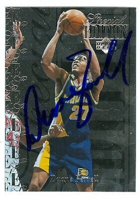 Duane Ferrell autographed Basketball Card (Indiana Pacers) 1995 Upper ...