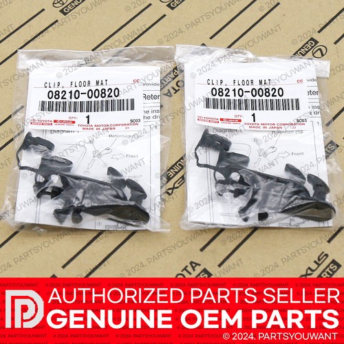 2 SET - GENUINE Toyota Lexus OEM Floor Mat Carpet Holder Down Clips ...
