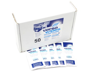 50 x Versawipes - Thermal printer, head cleaning wipes. Individually ...